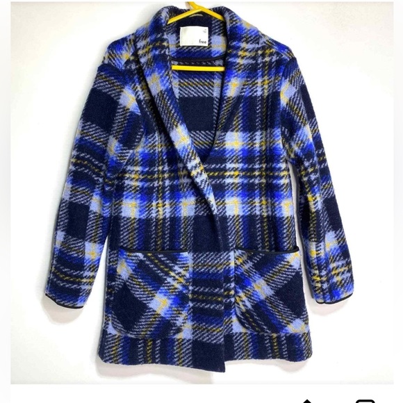 Wilfred | Jackets & Coats | Wilfred Free Aritzia Off Duty Plaid Wool Cocoon Jacket Size N Nwot ...